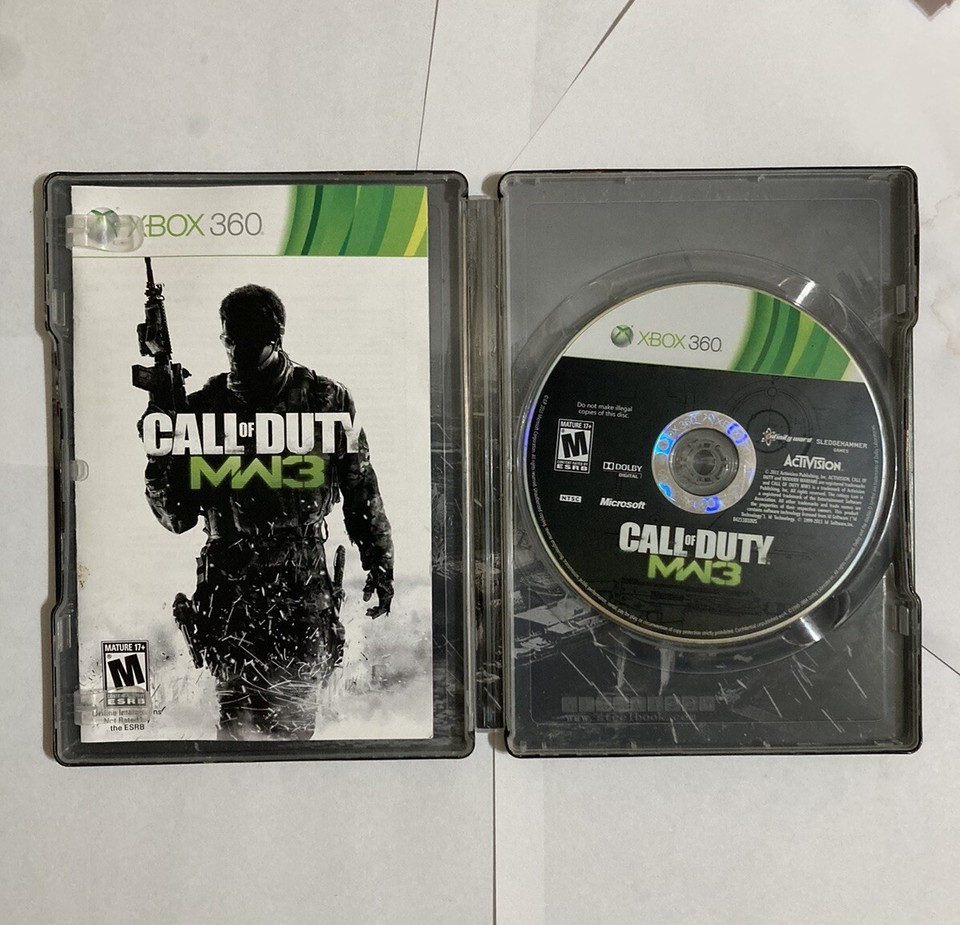 Xbox 360 Call of Duty Modern Warfare 3 MW3 Hardened Edition Steelbook ...