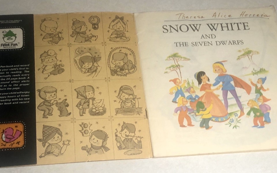Vintage SNOW WHITE And the SEVEN DWARFS Book ONLY Peter Pan Book ...