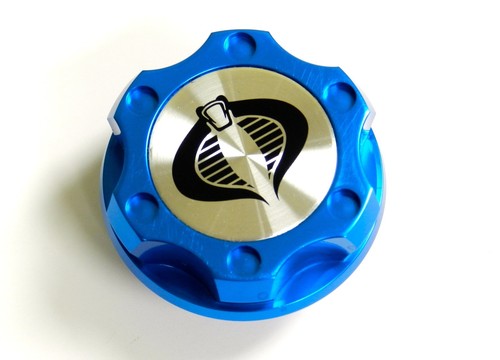 FORD MUSTANG COBRA BILLET BLUE ENGINE OIL CAP | eBay