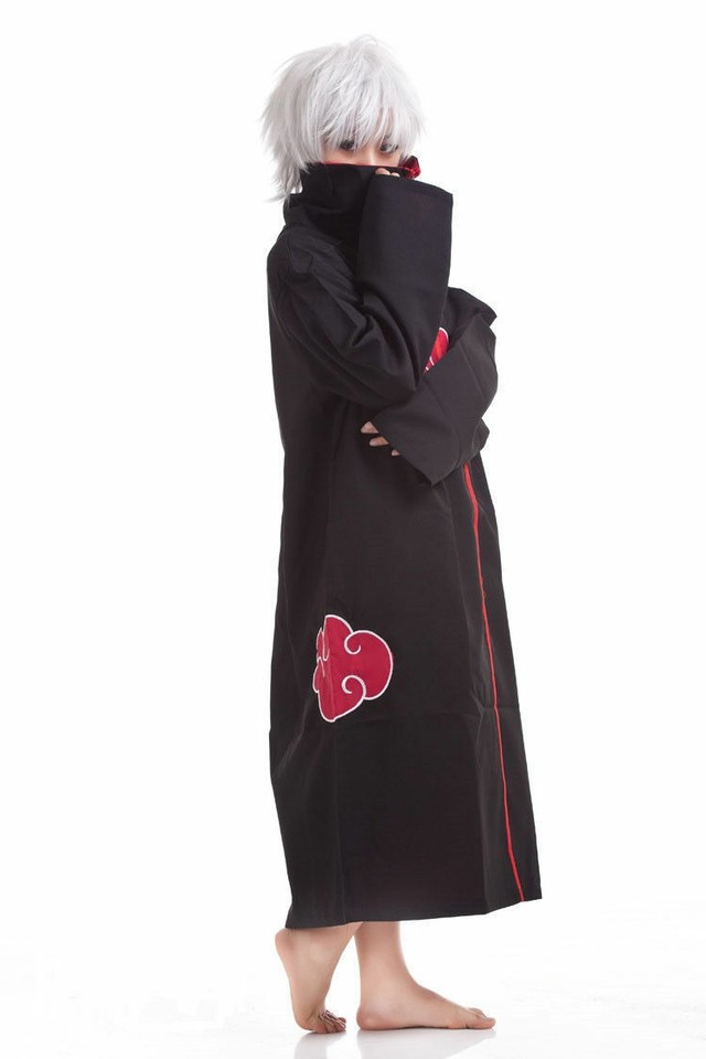 Naruto Shippuden Akatsuki Hokage Robe Cloak Coat Anime Cosplay Costume ...