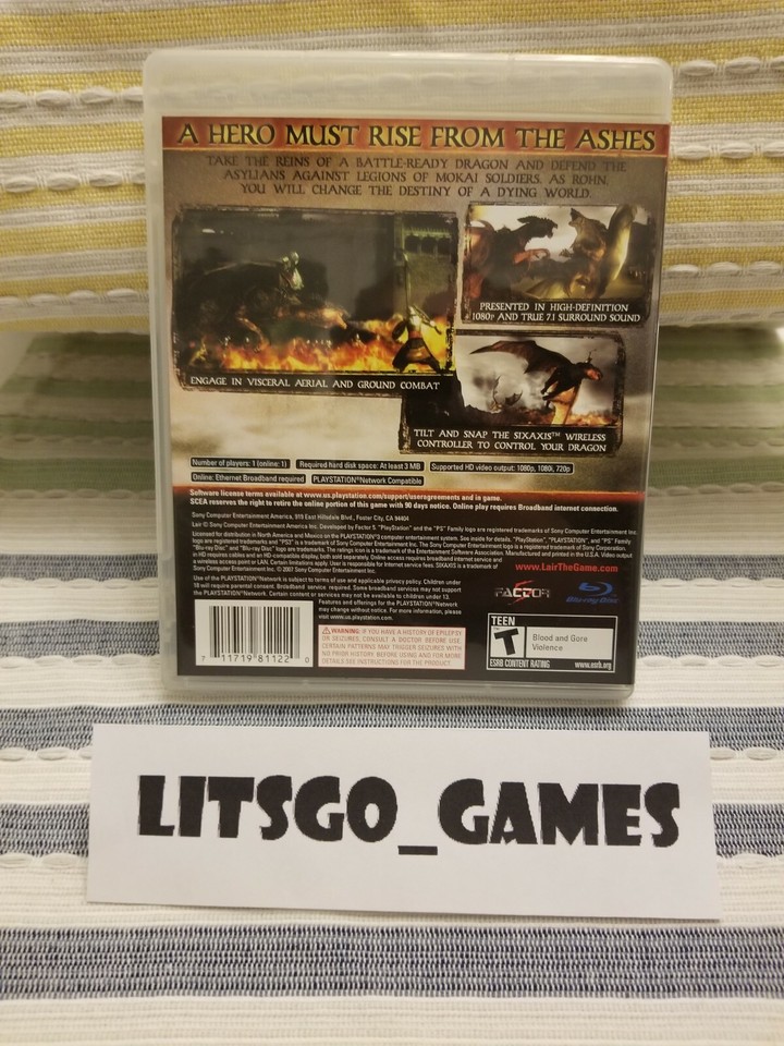 Lair Sony PlayStation 3 PS3 2007 711719811220| eBay