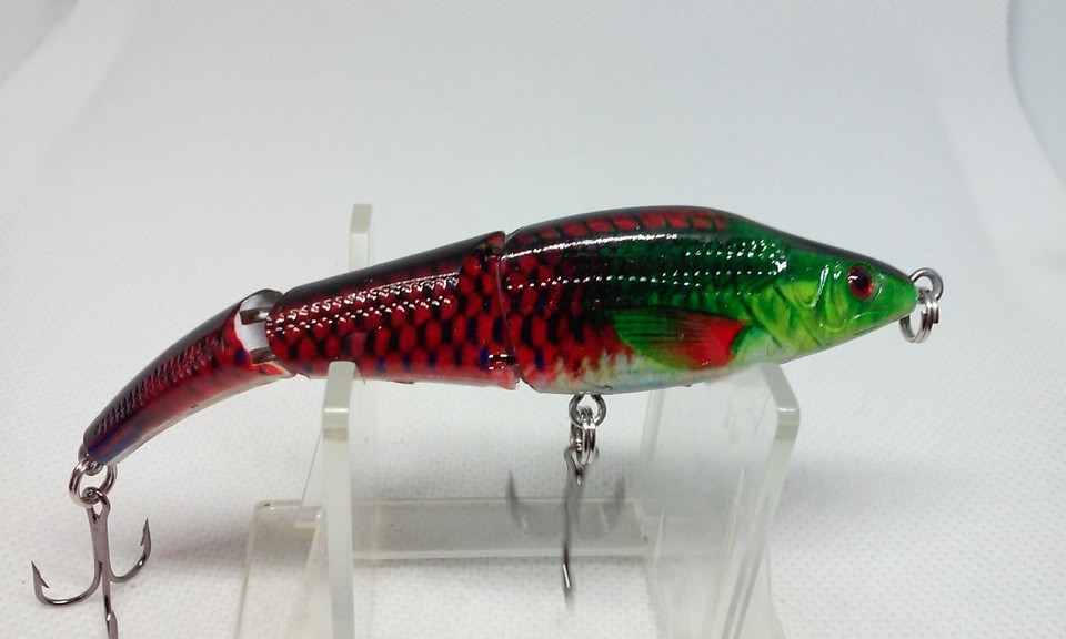 Real Bait Fish Magic Swimmer 3 Segment Red Scale 3 3/4" Swimbait ...