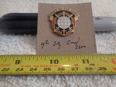 9th Signal Command 22M Unit Crest, DI, DUI (DRAW#M10) | eBay