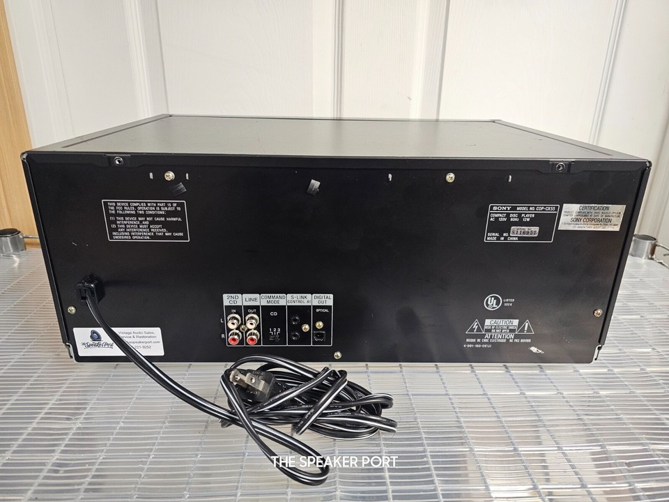 Sony CDP-CX55 Compact Disc CD Player 50+1 CD Mega Storage Direct Access ...