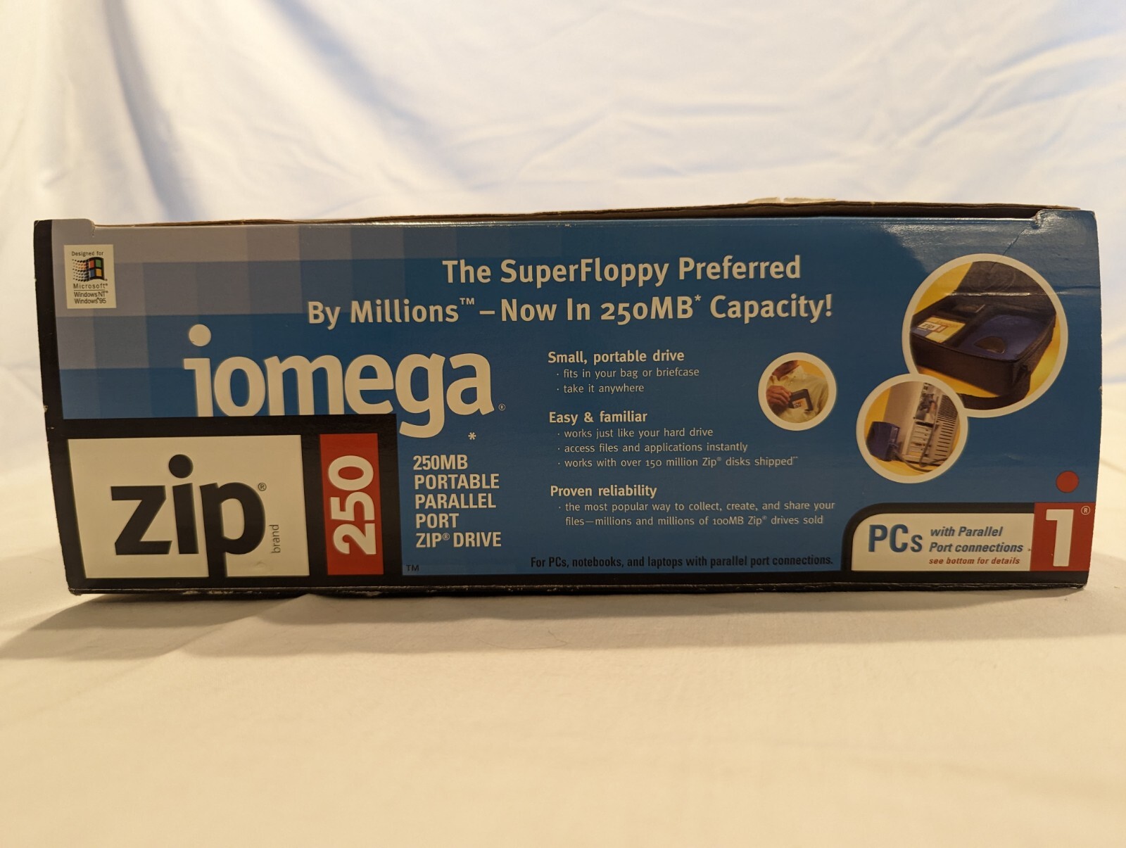 VINTAGE iomega zip drive 250MB RARE Parallel interface Z250P original ...