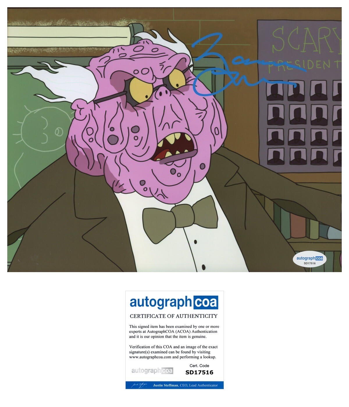 MAURICE LAMARCHE SIGNED RICK AND MORTY 8x10 PHOTO - ACOA COA | eBay