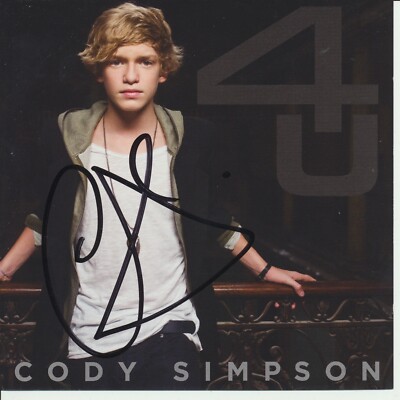CODY SIMPSON SIGNED 4U CD COVER | eBay