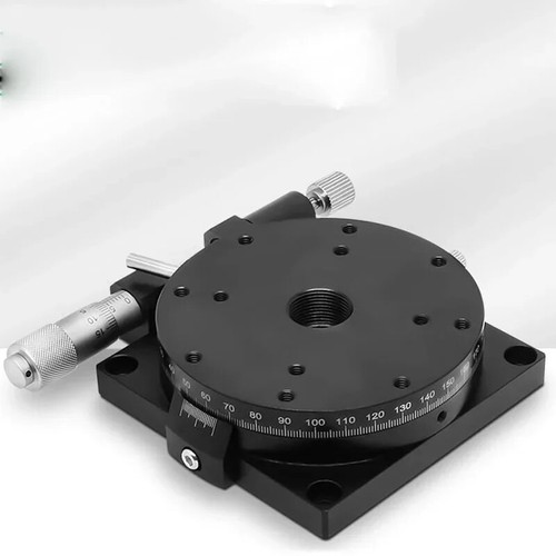 R Axis Rotary Sliding Table Manual Adjustment Displacement Platform ...