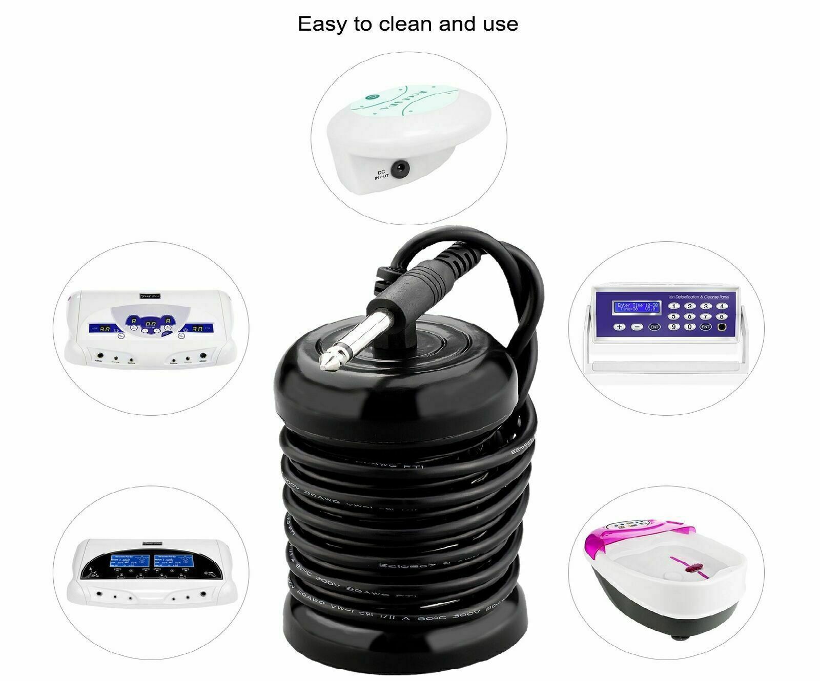 4 Pack Array Arrays Ionic Detox Cell Foot Spa Baths Aqua Cleanse ...