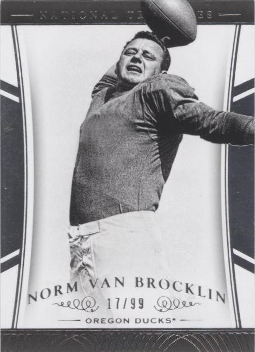 2015 Panini National Treasures College - Legends Norm Van Brocklin #119 ...