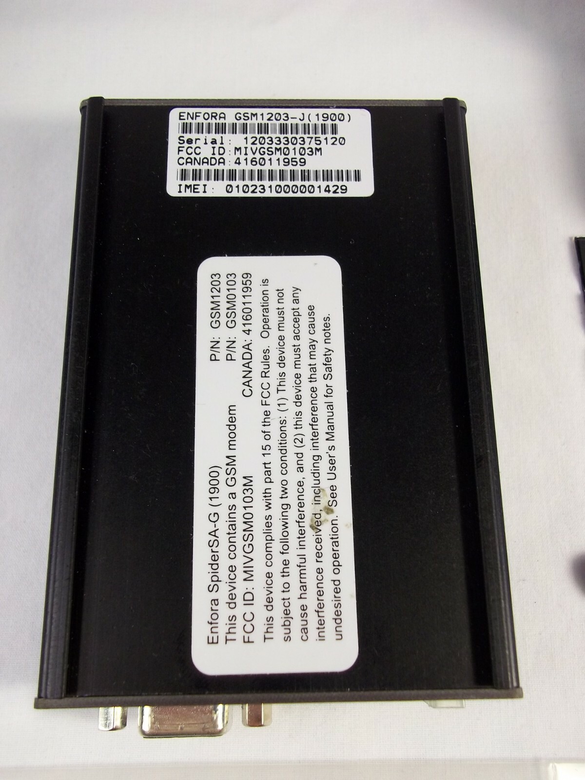 ENFORA SPIDER SA-G GSM1203-J 1900 GSM0103 stand-alone wireless IP GSM ...