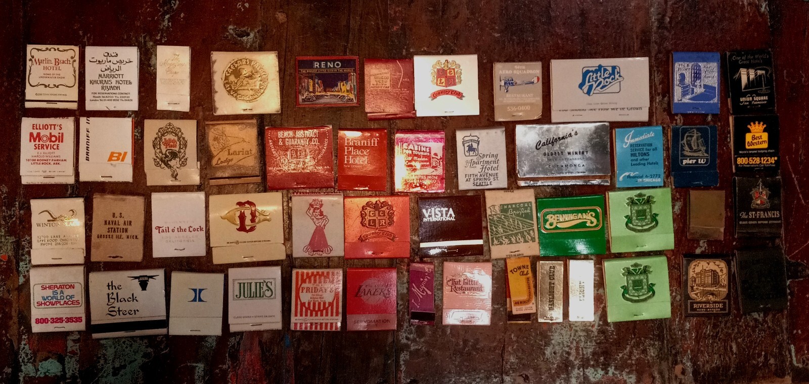 LOT VERY OLD MATCHBOOKS Collectible Metallic RARE COLORFUL (Box 11) | eBay