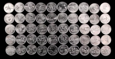 MINT US 50 STATE QUARTERS P + D COMPLETE SET 1999 - 2008 UNCIRCULATED ...