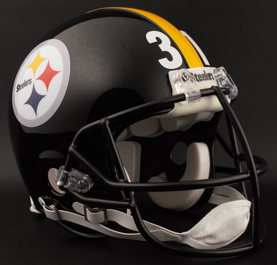 DONNIE SHELL #31 PITTSBURGH STEELERS NFL Schutt NOPO-SW Football Helmet ...