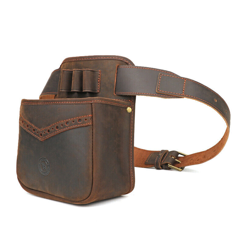 Leather Skeet Trap Shooting Ammo Storage Pouch Shotgun Shell Storage ...