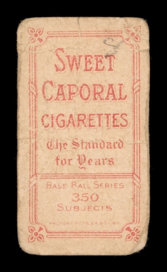 1909-11 T206 Set-Break Shad Barry Sweet Caporal LOW GRADE (filler ...