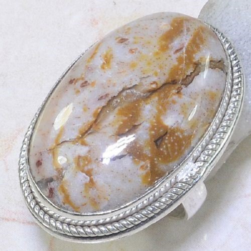 Elegant beautiful retro Jasper silver ring size 6 1/4 ! Gift Jewelry ...