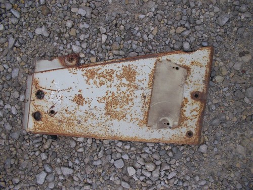 Farmall 706 Diesel IH tractor 1) front white hood panel along radiator ...