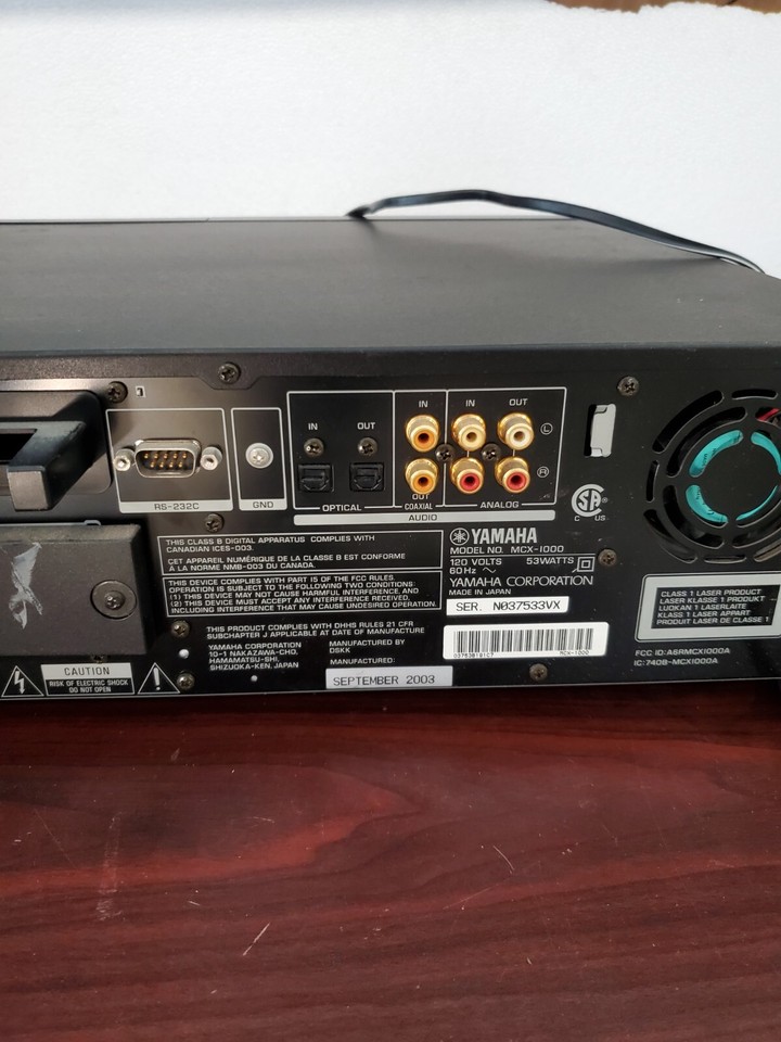 Yamaha MCX-1000 MusicCAST Digital Audio CD Music Server MCX1000 READ ...