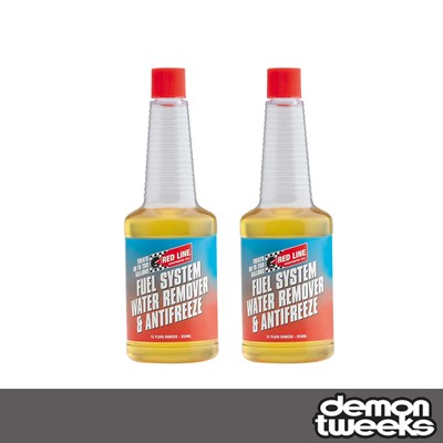 2 x Red Line Fuel System Water Remover With Antifreeze - 355ml (Petrol ...