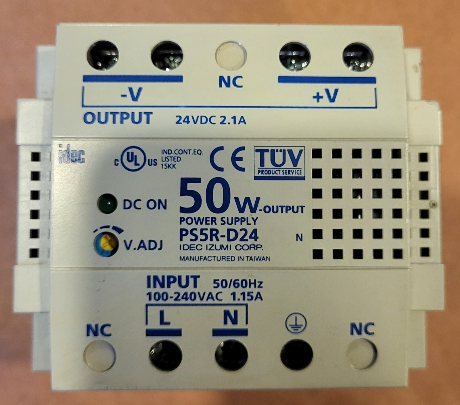 IDEC Corporation PS5R-D24 Power Supply,AC-DC,24V,2.1A,85-264V PS5R-D24 ...