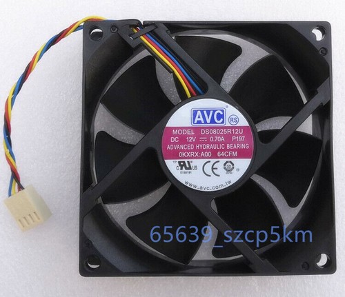 AVC DS08025R12U 80x80x25mm 12V 0.7A 4Wire 4Pin PWM Chassis #D7* | eBay