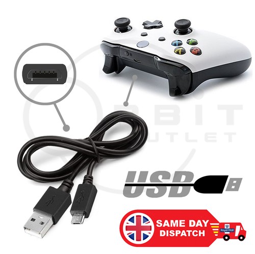 For XBOX ONE 1 USB Charging Cable Black GamePad Controller Charger Lead ...