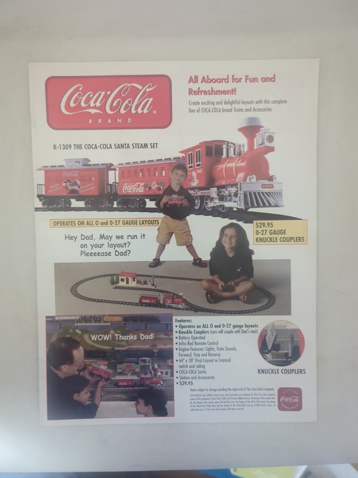 K-Line~Coca-Cola/Coke~Model Train Catalog~2003~O-Gauge~ | eBay