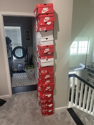 NIKE AIR SHOE BOX RED (BOX ONLY) USE AS REPLACEMENT | eBay