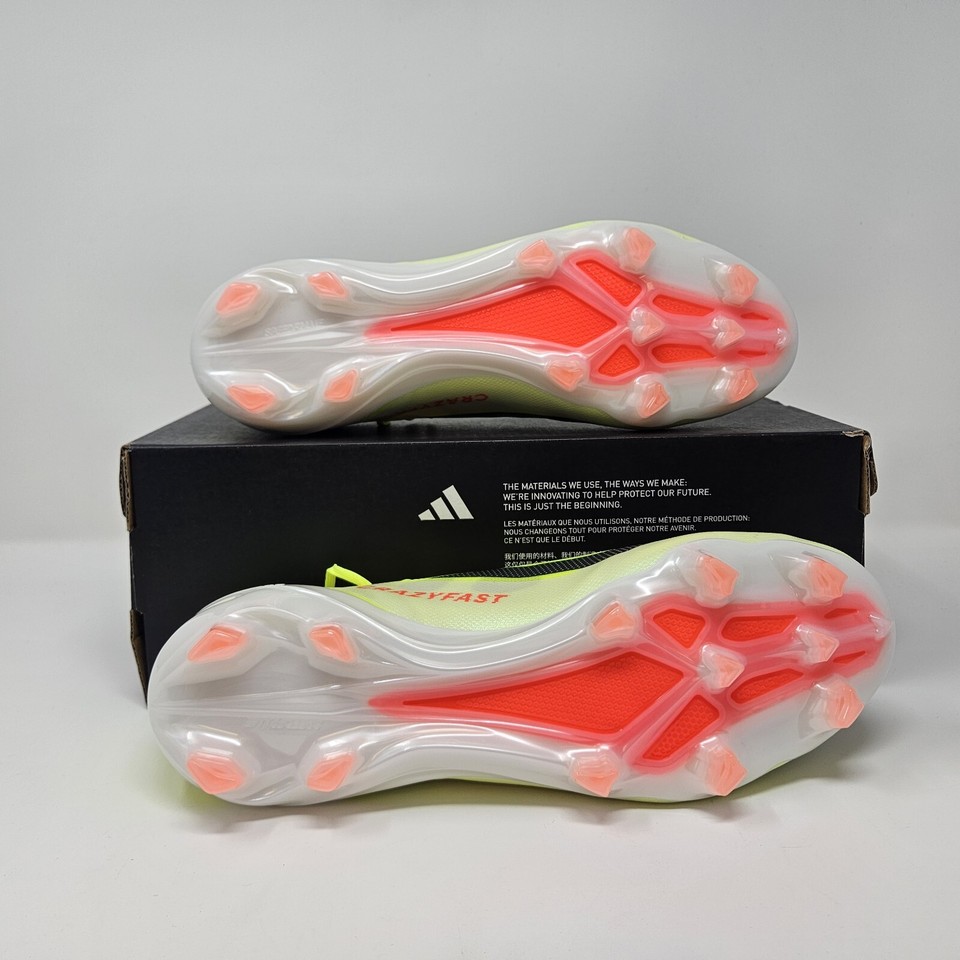 Mens Adidas X Crazyfast Elite FG 'Solar Yellow' Soccer Cleats / IE2376 ...