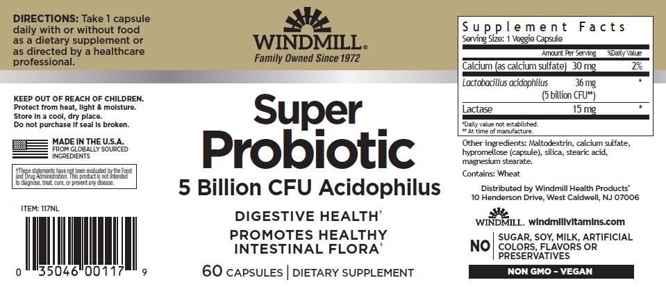 Super Probiotic 5 Billion CFU –60 Capsules for Digestive & Immune ...