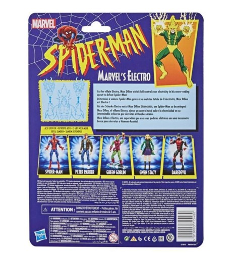 Spider-Man Marvel Legends Retro Collection Marvel's Electro Action ...