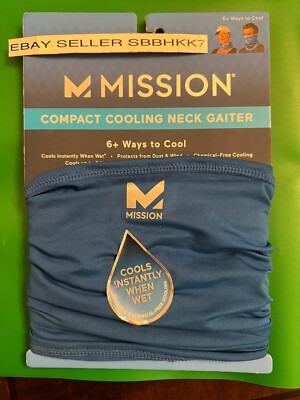 Mission Compact Cooling Neck Gaiter Face Cover Royal-blue space Dye UPF ...