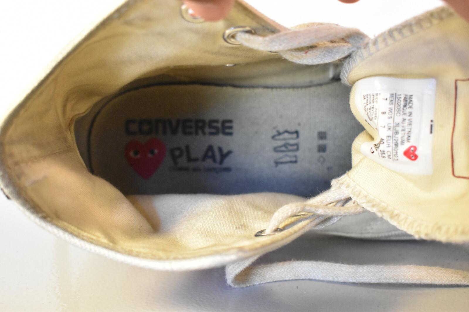 Converse Chuck Taylor All Star Play Comme Des Garcońs CDG Shoes Men's 7 ...