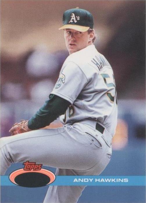 1991 Topps Stadium Club - Andy Hawkins #487 Missing Foil for sale ...