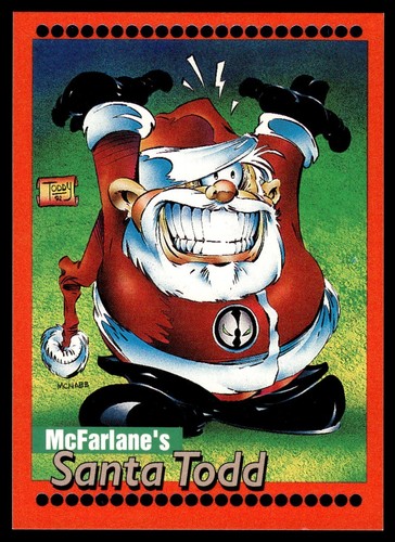 1993 Image Spawn McFarlane's Santa Todd Christmas Promo Card | eBay