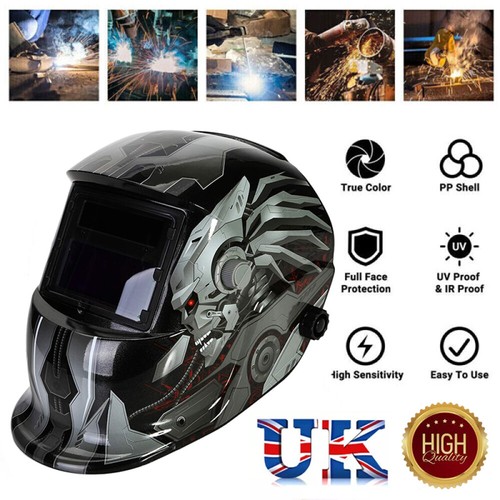 Welding Helmet Mask Auto Darkening Welders Arc Tig Mig Grinding Solar ...