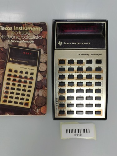 0119 Taschenrechner Texas Instruments TI Money Manager | eBay