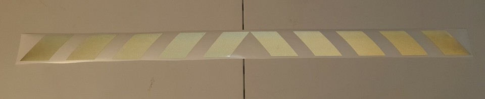 Reflective Rear Bumper Chevron Stripe High Visibility Vinyl Decal | eBay