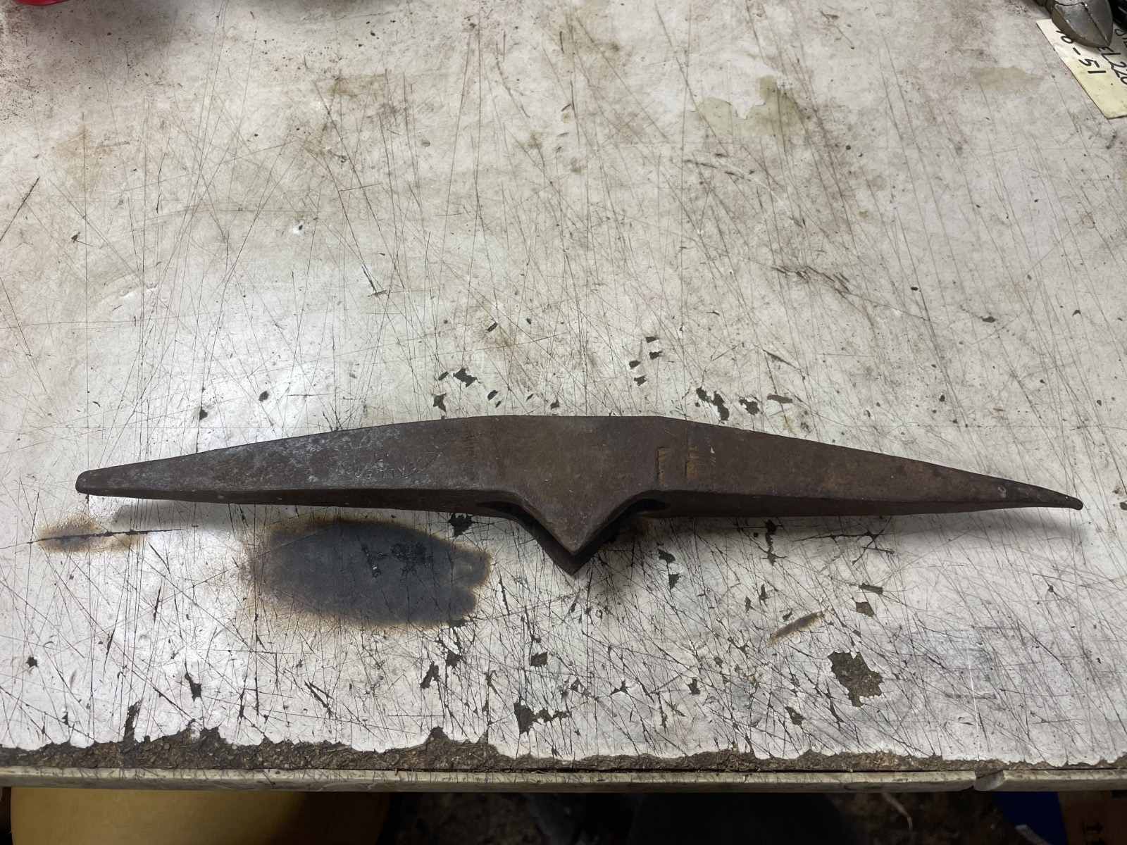 Pick Axe Head Antique 15 Inch Vintage Mining Tool Metal 2-3/4 BEALL ...
