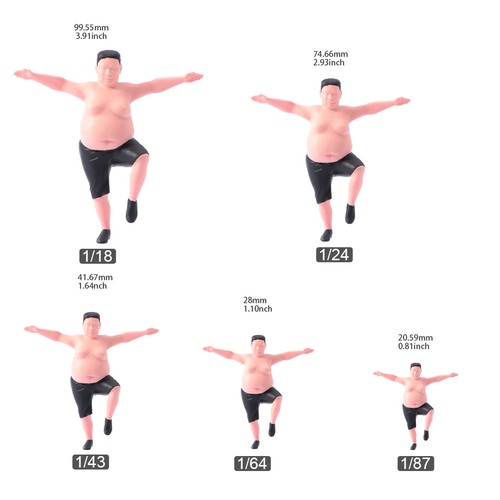 1/18 1/24 1/64 1/87 1/43 Minatures Figures Fat Man Leader Scene Doll ...