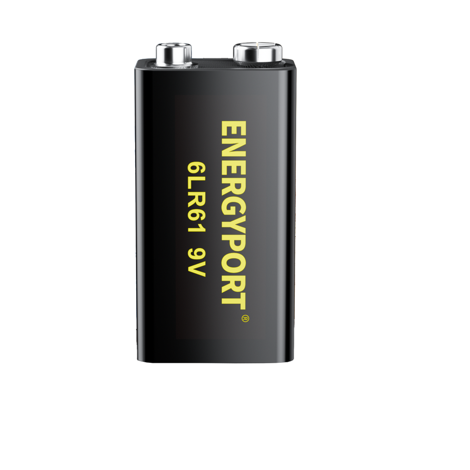 8 Pack 9V 6LR61 Batteries Alkaline for Smoke Detector Square Fire Alarm ...