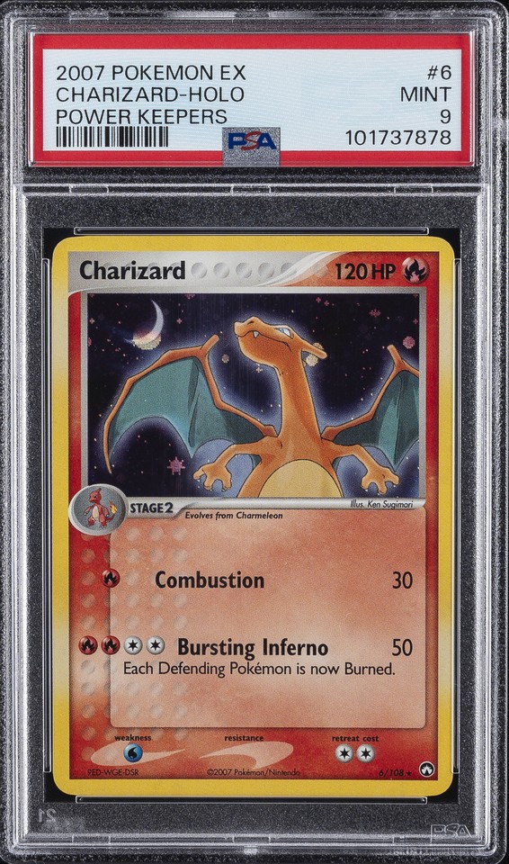 2007 POKEMON EX POWER KEEPERS #6 CHARIZARD-HOLO PSA 9 | eBay