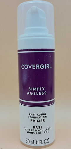 2 PACK CoverGirl Simply Ageless Anti-Aging Foundation Primer Makeup ...