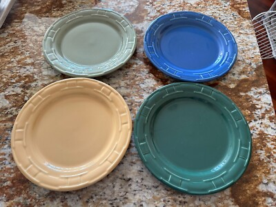 Longaberger Woven Traditions Pottery 10" Dinner Plate - 4 Different ...