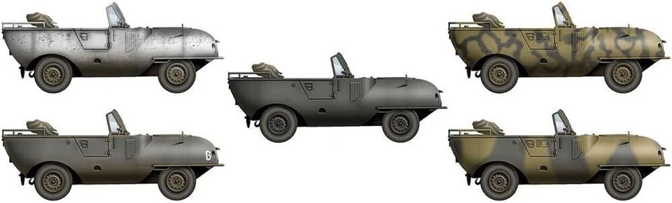 DW German Schwimmwagen Trippel SG 6/38 Amphibious Vehicle Model kit ...