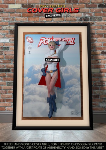 Power Girl SEXY Karen Starr DC Comic Signed A3 Print Pin-Up Cover Girls ...
