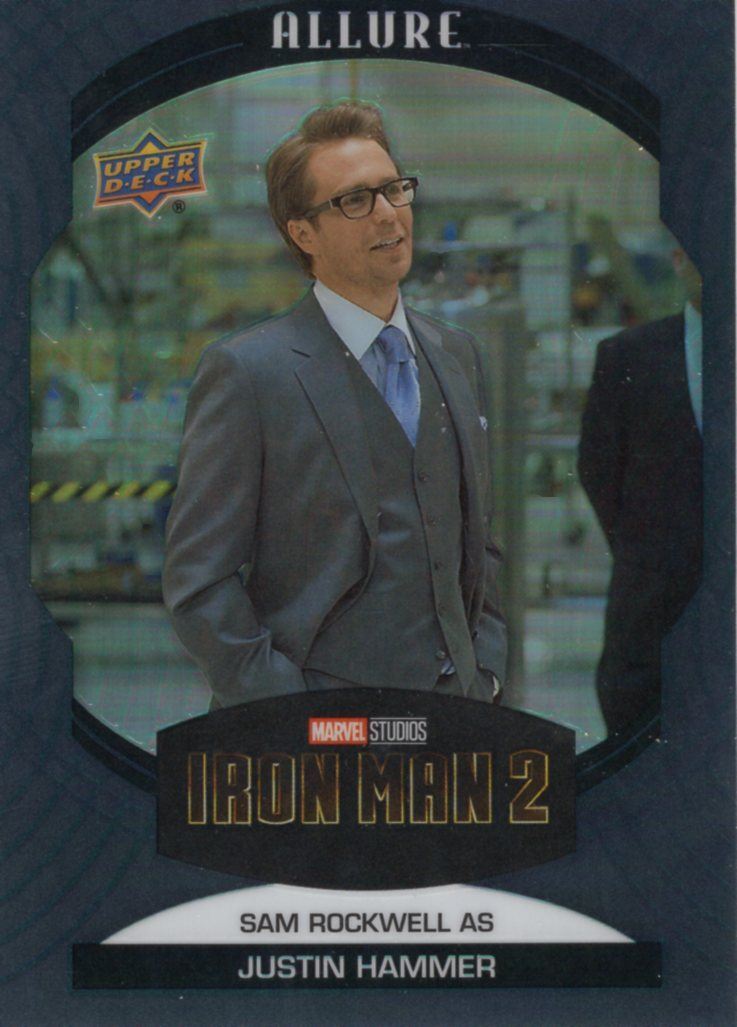 Marvel Allure Black Rainbow Base Card #5 Sam Rockwell as Justin Hammer ...