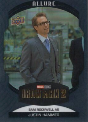 Marvel Allure Black Rainbow Base Card #5 Sam Rockwell as Justin Hammer ...