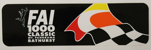 FAI 1000 Classic Bathurst Sticker Mt Panorama Memorabilia New 19 x 5.5 ...